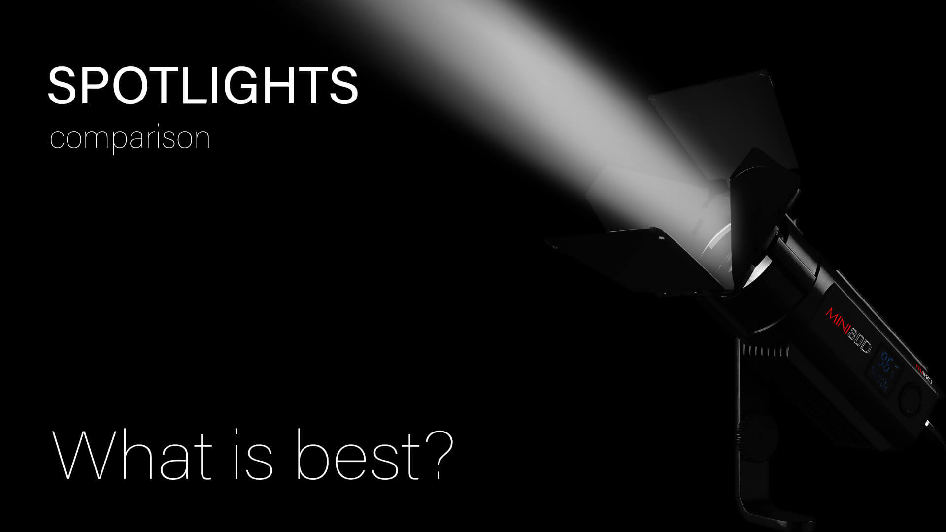 Spotlight Comparison - The MINI30D vs Aperture Light Storm ...