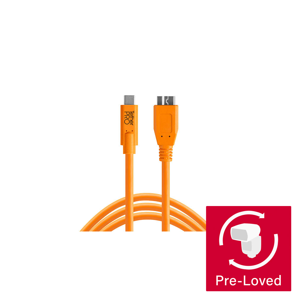 Tether Cable Tether Tools USB-C To Micro-B Cable 15ft - Orange ...
